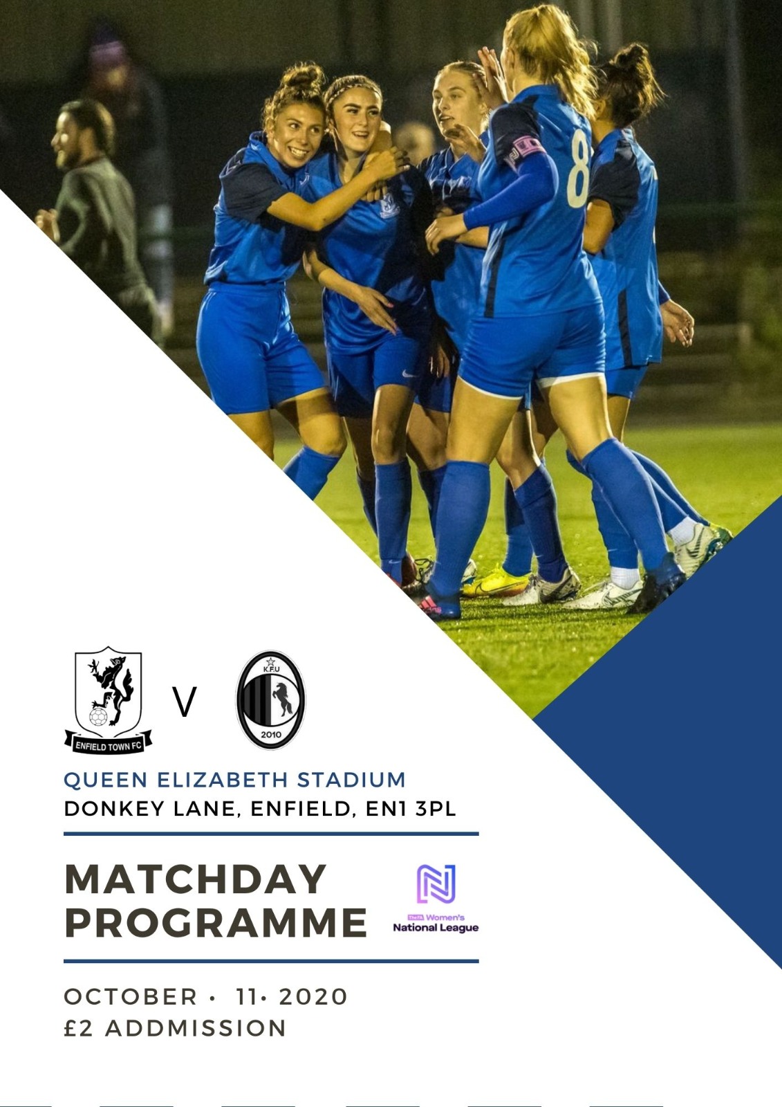 First Team Home Match Programme vs Kent Football United.. – Enfield ...